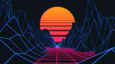 Animation vintage video game screen with... | Stock Video | Pond5