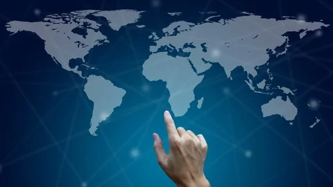 Animation of Virtual screen 5G network a... | Stock Video | Pond5