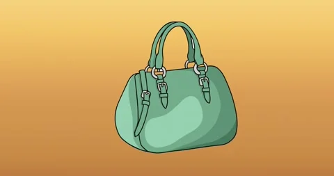 Animation of vogue text and handbag on o... | Stock Video | Pond5