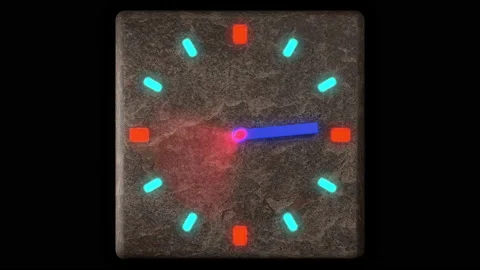 Animation wall clock. Animation 3D Timel... | Stock Video | Pond5