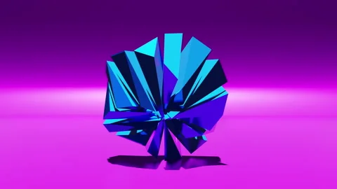 Animation wallpaper - rotating glossy me... | Stock Video | Pond5