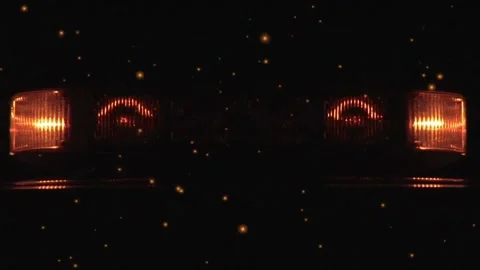 Animation of warning lights on black bac... | Stock Video | Pond5