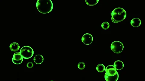 Animation water bubbles floating on blac... | Stock Video | Pond5