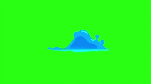 Animation water with motion blur on gree... | Stock Video | Pond5
