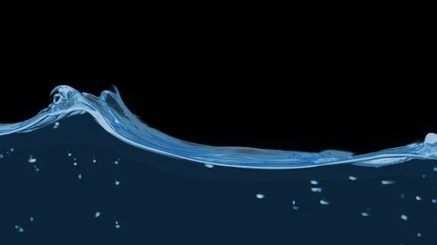 Animation of Water surface, waves, trans... | Stock Video | Pond5