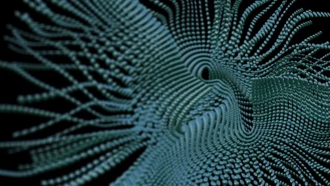 animation with wave object in motion mad... | Stock Video | Pond5