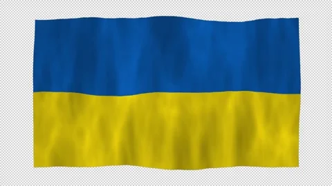 Animation of a waving 3D Ukraine flag wi... | Stock Video | Pond5