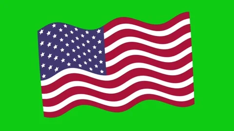 Animation of waving American flag. USA f... | Stock Video | Pond5
