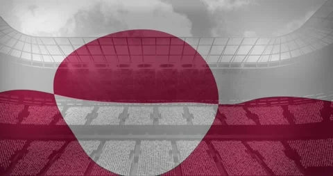 Animation of waving flag of greenland ov... | Stock Video | Pond5