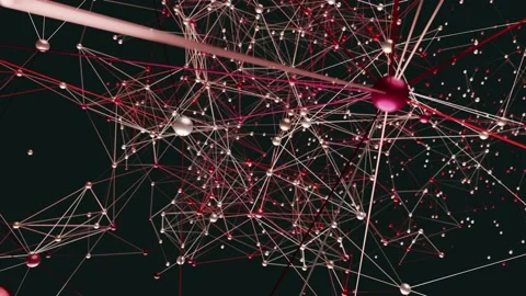 Animation of weaving lines. Chaotic mov... | Stock Video | Pond5