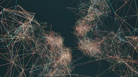 Animation of weaving lines. Chaotic mov... | Stock Video | Pond5