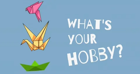 Animation of what's your hobby text in w... | Stock Video | Pond5