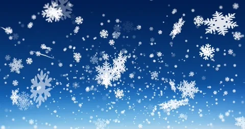 Animation of white christmas snowflakes ... | Stock Video | Pond5