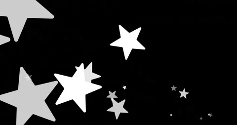 Animation of white christmas stars falli... | Stock Video | Pond5