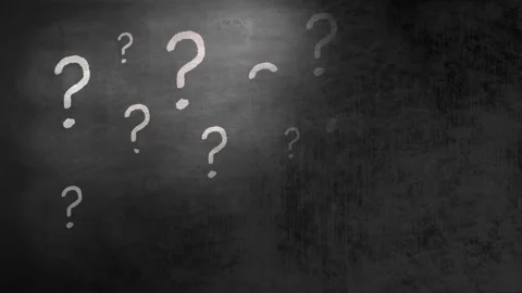 Animation of white falling question mark... | Stock Video | Pond5