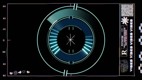 Animation of white frame over scope scan... | Stock Video | Pond5