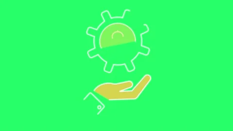 Animation white gear object for infogra... | Stock Video | Pond5