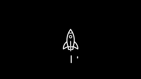 Rocket Outline Icon Stock Videos – Royalty-Free HD & 4K Videos | Pond5