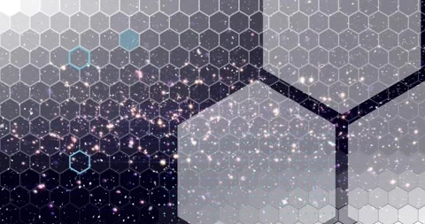 Animation of white particles falling ove... | Stock Video | Pond5