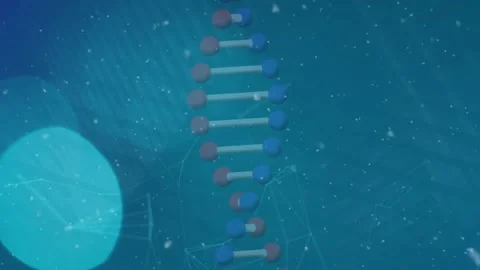 Animation of white particles falling ove... | Stock Video | Pond5