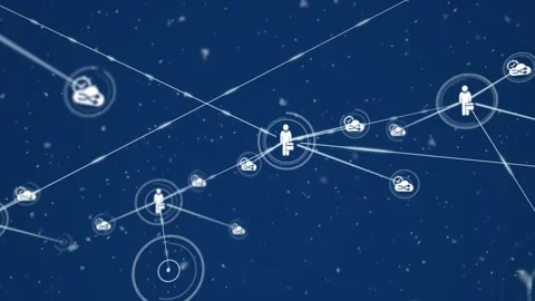 Animation of white particles falling ove... | Stock Video | Pond5