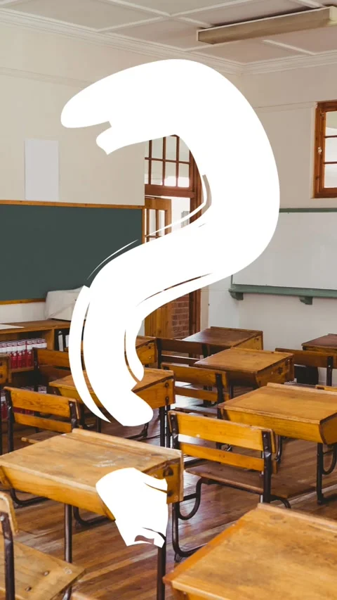 Animation of white question mark over ch... | Stock Video | Pond5