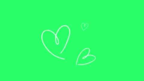 Animation white simple heart shape on gr... | Stock Video | Pond5