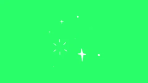 Animation white simple star shape on gre... | Stock Video | Pond5
