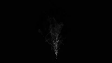 Animation of white smoke rising on black... | Stock Video | Pond5