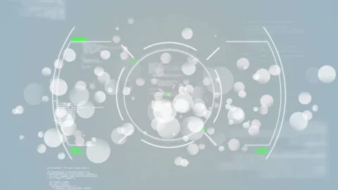 Animation of white spots over circular s... | Stock Video | Pond5
