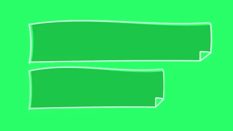 Animation white text box on green screen... | Stock Video | Pond5