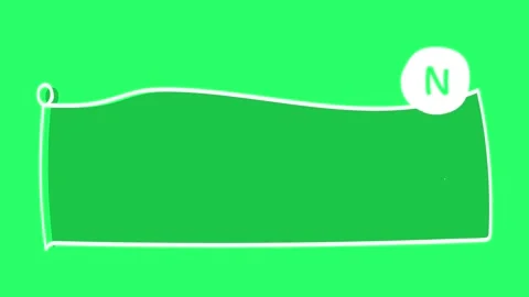 Animation white text box on green screen... | Stock Video | Pond5