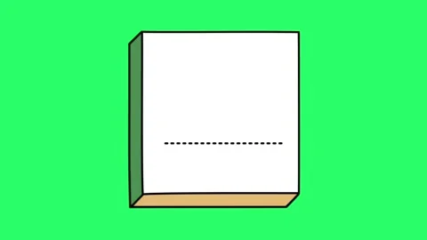 Animation white text box on green screen... | Stock Video | Pond5