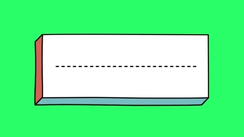 Animation white text box on green screen... | Stock Video | Pond5