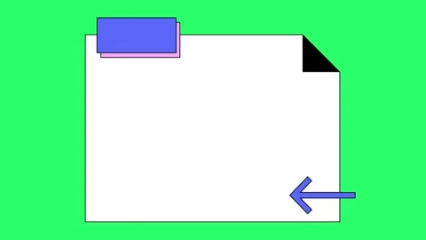 Animation white text box on green screen... | Stock Video | Pond5