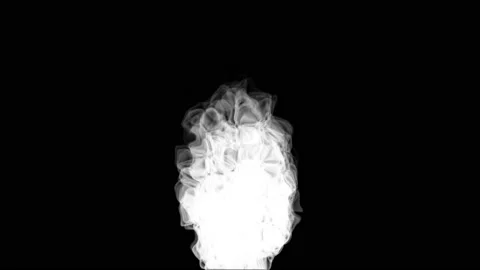 animation of wide fast smoke on a black ... | Stock Video | Pond5