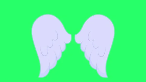 Animation wing fantasy style isolate on ... | Stock Video | Pond5
