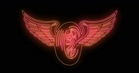 Motorcycle Neon Light Stock Footage ~ Royalty Free Stock Videos | Pond5