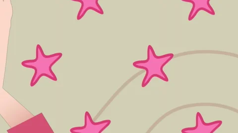 Animation of woman talking over stars an... | Stock Video | Pond5