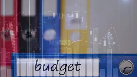 Animation the word Budget written on fil... | Stock Video | Pond5