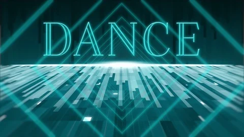 Animation of the word Dance written in f... | Stock Video | Pond5