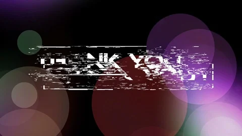 Animation of the word Thank You on video... | Stock Video | Pond5
