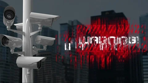 Animation of the word Warning written wi... | Stock Video | Pond5