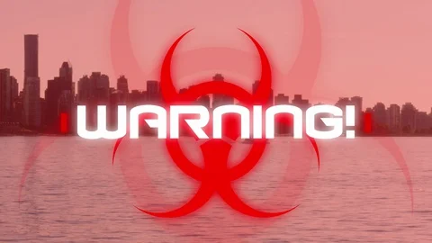 Animation of the word Warning! written o... | Stock Video | Pond5
