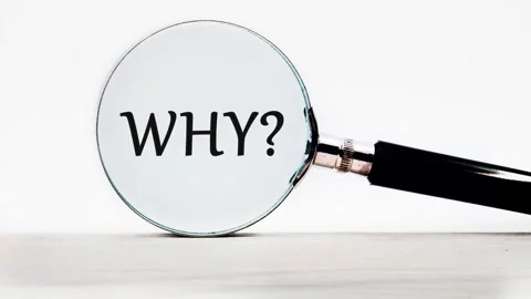 Animation of the word WHY on a white bac... | Stock Video | Pond5