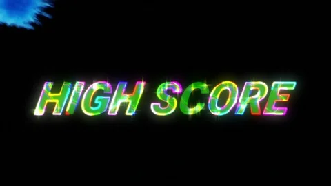 Animation of the words High Score on vid... | Stock Video | Pond5