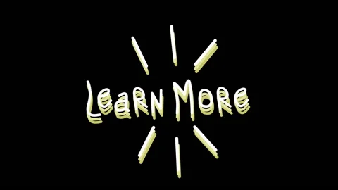 Animation of words Learn More flickerin... | Stock Video | Pond5