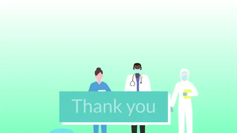 Animation of a words Thank You flashing ... | Stock Video | Pond5