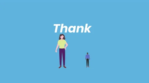 Animation of a words Thank You flashing ... | Stock Video | Pond5