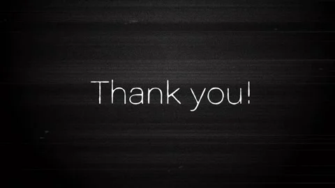 Animation of words thank you with glitch... | Stock Video | Pond5